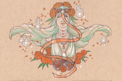 Lady of October - Gemstone Goddesses by Angela R. Sasser