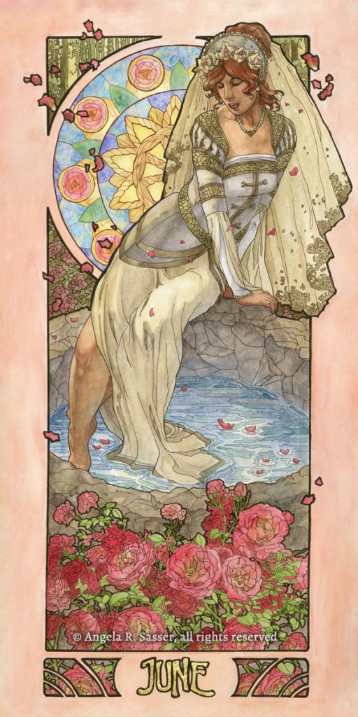 Lady of June - Gemstone Goddesses by Angela R. Sasser